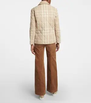 Burberry Checked Quilted Jacket