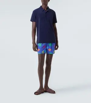 Vilebrequin Phoenix Terry Toweling Polo Shirt - Blue