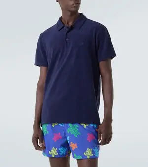 Vilebrequin Phoenix Terry Toweling Polo Shirt - Blue