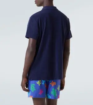 Vilebrequin Phoenix Terry Toweling Polo Shirt - Blue