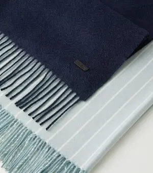 Loro Piana Pinstriped Cashmere Throw
