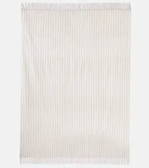 Loro Piana Pinstriped Cashmere Throw - Multicoloured