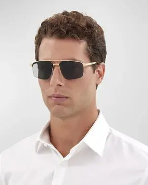 Cartier Square Rimless Sunglasses - Gold