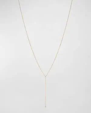 Lana Jewelry 14k Yellow And Diamond Lariat Necklace - Gold