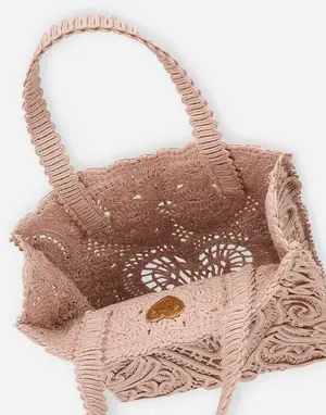 Dolce & Gabbana Small Cordonetto Lace Shopper