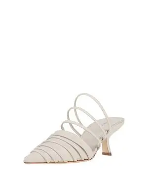 VIC MATIE Leather Mules - Off White