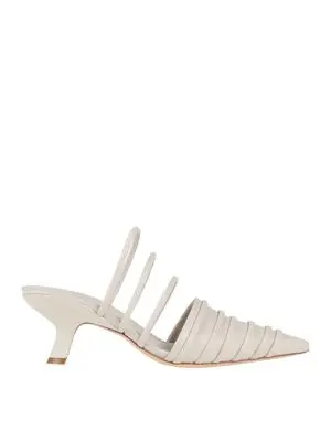 VIC MATIE Leather Mules - Off White