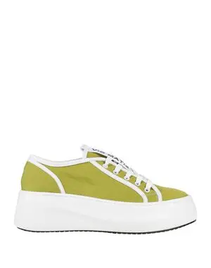VIC MATIE Leather And Textile Fiber Low-top Sneakers