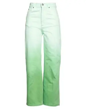 Sandro Light Cotton Wide Leg Jeans - Green