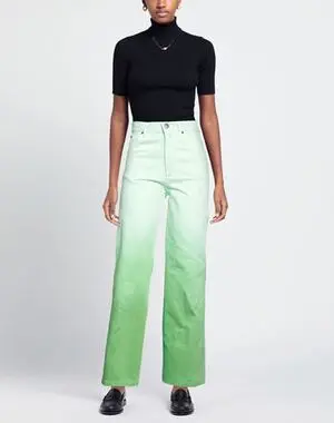 Sandro Light Cotton Wide Leg Jeans - Green