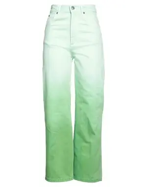 Sandro Light Cotton Wide Leg Jeans - Green