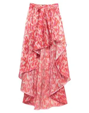 Elisabetta Franchi Maxi Asymmetrical Skirt - Pink