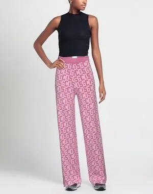 Gcds High Waisted Flared Pants - Pink