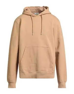 Sandro Cotton Blend Fleece Hoodie - Beige