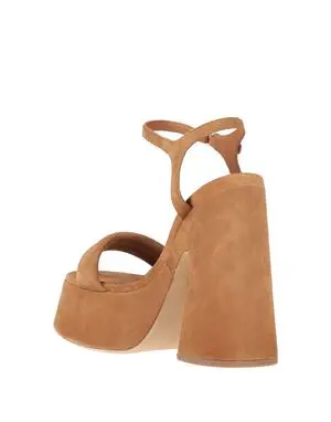 VIC MATIE Leather Sandals - Beige