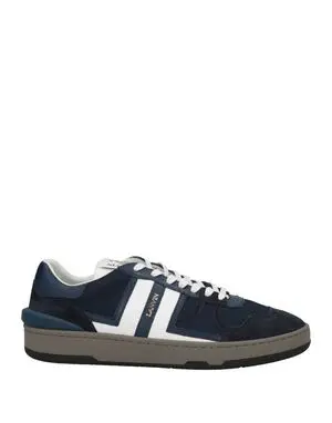 LANVIN Sneakers In Calfskin And Textile Fibers - Blue