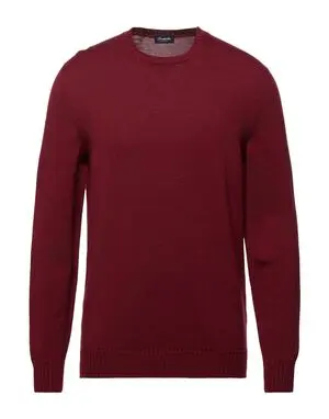 DRUMOHR Sweater In Merino Wool Burgundy