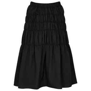 Brøgger Freya Smocked Shell Midi Skirt