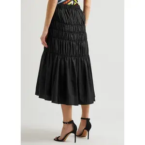 Brøgger Freya Smocked Shell Midi Skirt