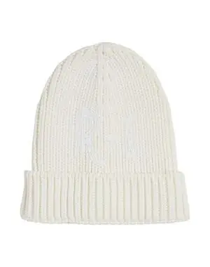 Emporio Armani Knitted Beanie - White