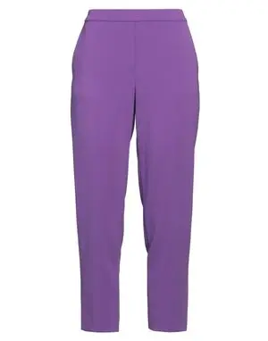 Theory Triacetate & Polyester Tapered Cropped Pants - Purple