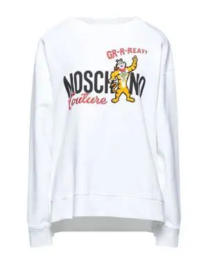 Moschino Cotton French Terry Sweatshirt - White