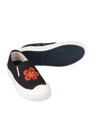 Kenzo Embroidered Slip-on Sneakers - Black