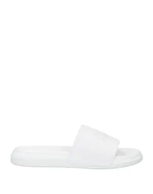 Alexander McQueen Rubber Pool Slides - White