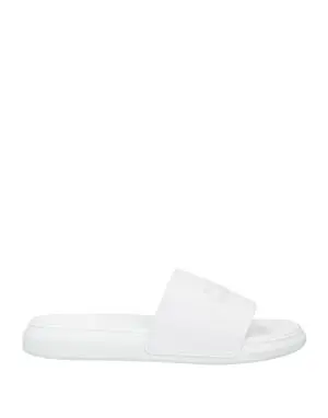Alexander McQueen Rubber Pool Slides - White