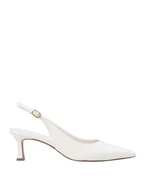 BIANCA DI Soft Leather Slingback Pumps - Off White