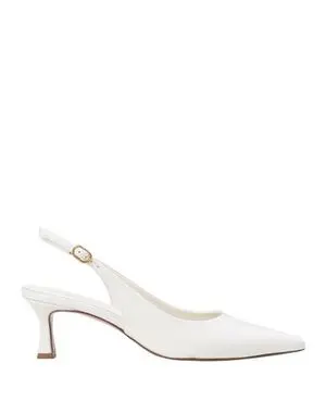 BIANCA DI Soft Leather Slingback Pumps - Off White