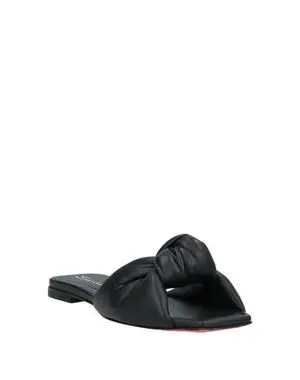 Santoni Soft Leather Slide Sandals