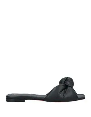 Santoni Soft Leather Slide Sandals