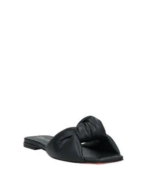 Santoni Soft Leather Slide Sandals