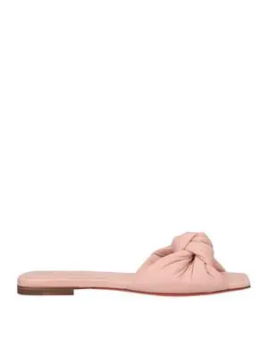 Santoni Soft Leather Slide Sandals - Pink