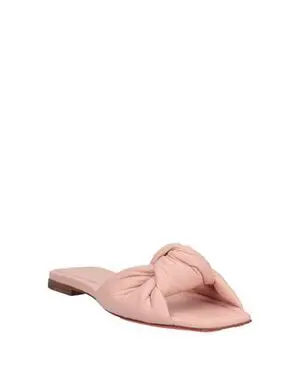 Santoni Soft Leather Slide Sandals - Pink