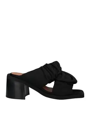 GANNI Textile Fiber Sandals - Black