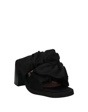 GANNI Textile Fiber Sandals - Black