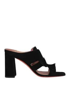 Santoni Leather Sandals - Black