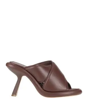 VIC MATIE Leather Sandals - Brown