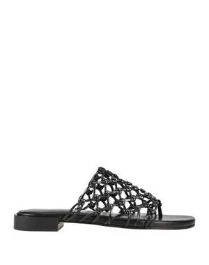 VIC MATIE Thong Sandals - Black