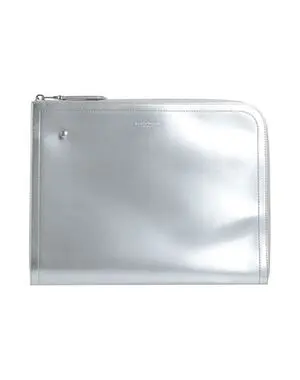 Dunhill Leather Clutch - Silver