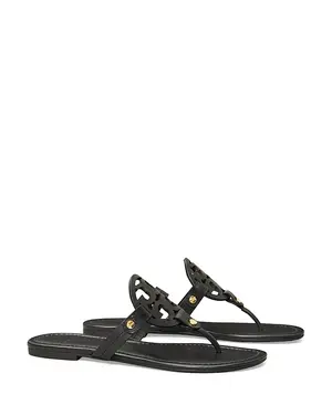 Tory Burch Tory Burch Women's Miller Thong Sandals Black Leather