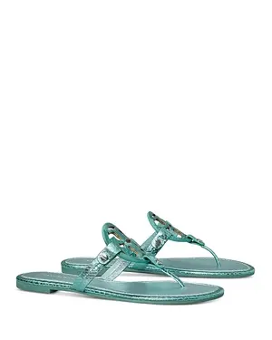 Tory Burch Tory Burch Women's Miller Thong Sandals Laguna Green