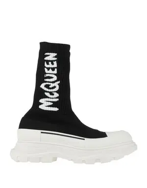 Alexander McQueen Textile Fibers Sneakers - Black
