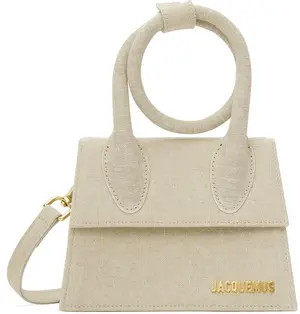 Jacquemus JACQUEMUS Le Papier 'Le Chiquito Noeud' Bag - 140 Light Greige