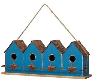 GLITZHOME 17 A Place For All Birds Quad Birdh Use With Perch - One-color
