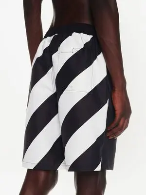 Off-White Diag Surfer Swimshorts - Black