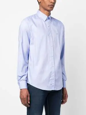 Paul & Shark Embroidered-logo Shirt - Blue