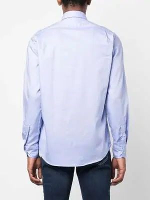 Paul & Shark Embroidered-logo Shirt - Blue